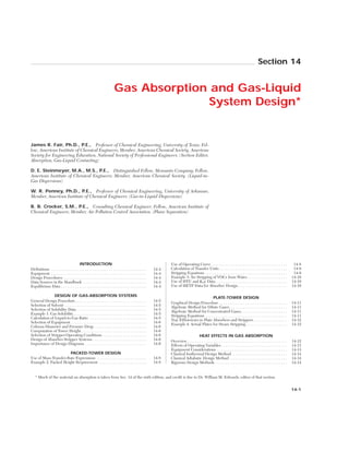 Perry’s Chemical Engineers’ Handbook 7ma Ed Chap 14 | PDF