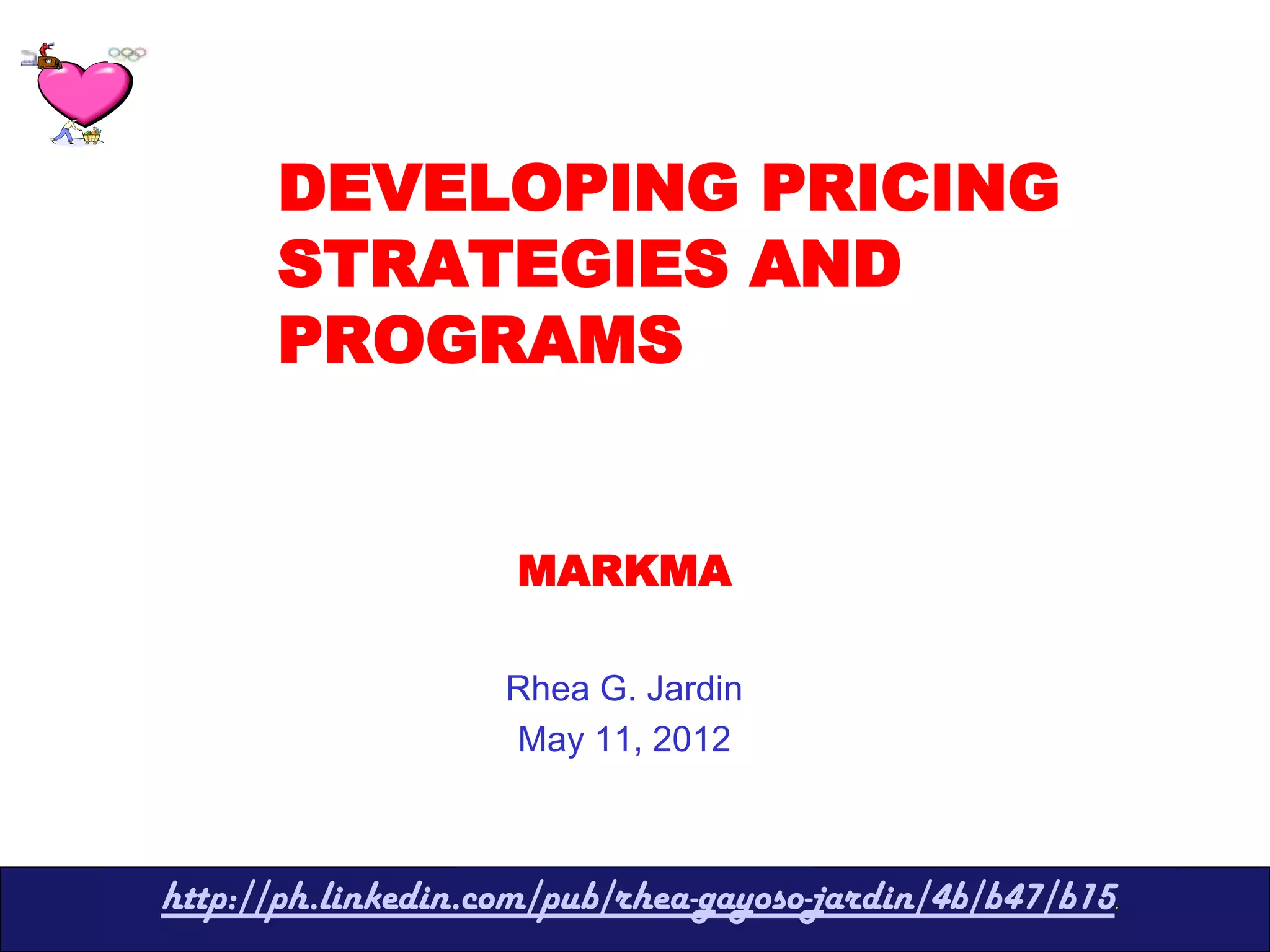 Chap14 pricing final | PPT