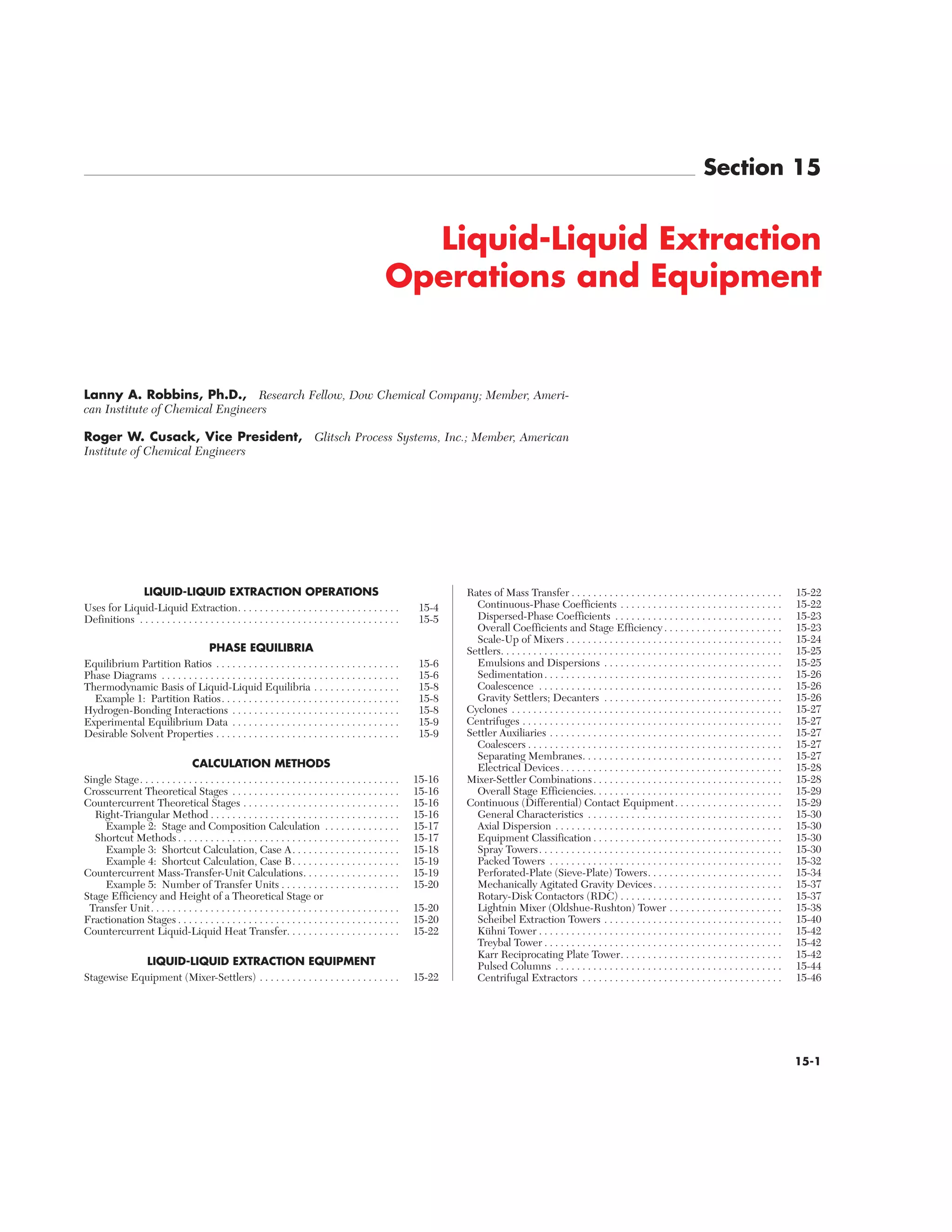 Perry’s Chemical Engineers’ Handbook 7ma Ed Chap 15 | PDF