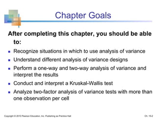 Chap15 analysis of variance | PPTX