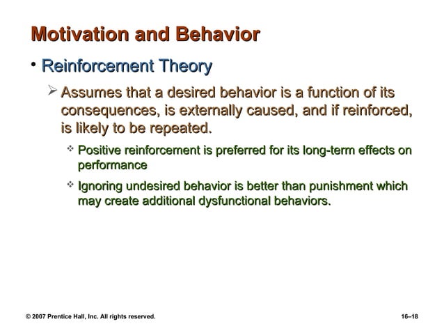 motivation theory in management | PPT | Business and Finance