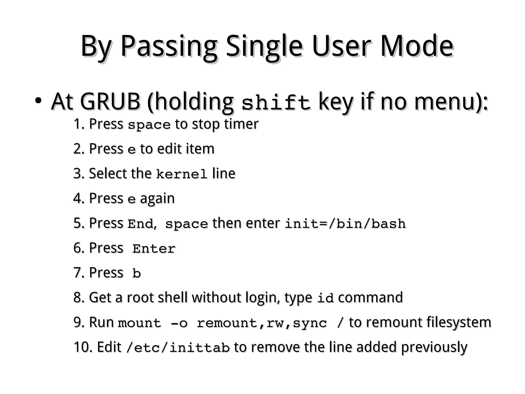 Linux fundamental - Chap 16 System Rescue | PPT
