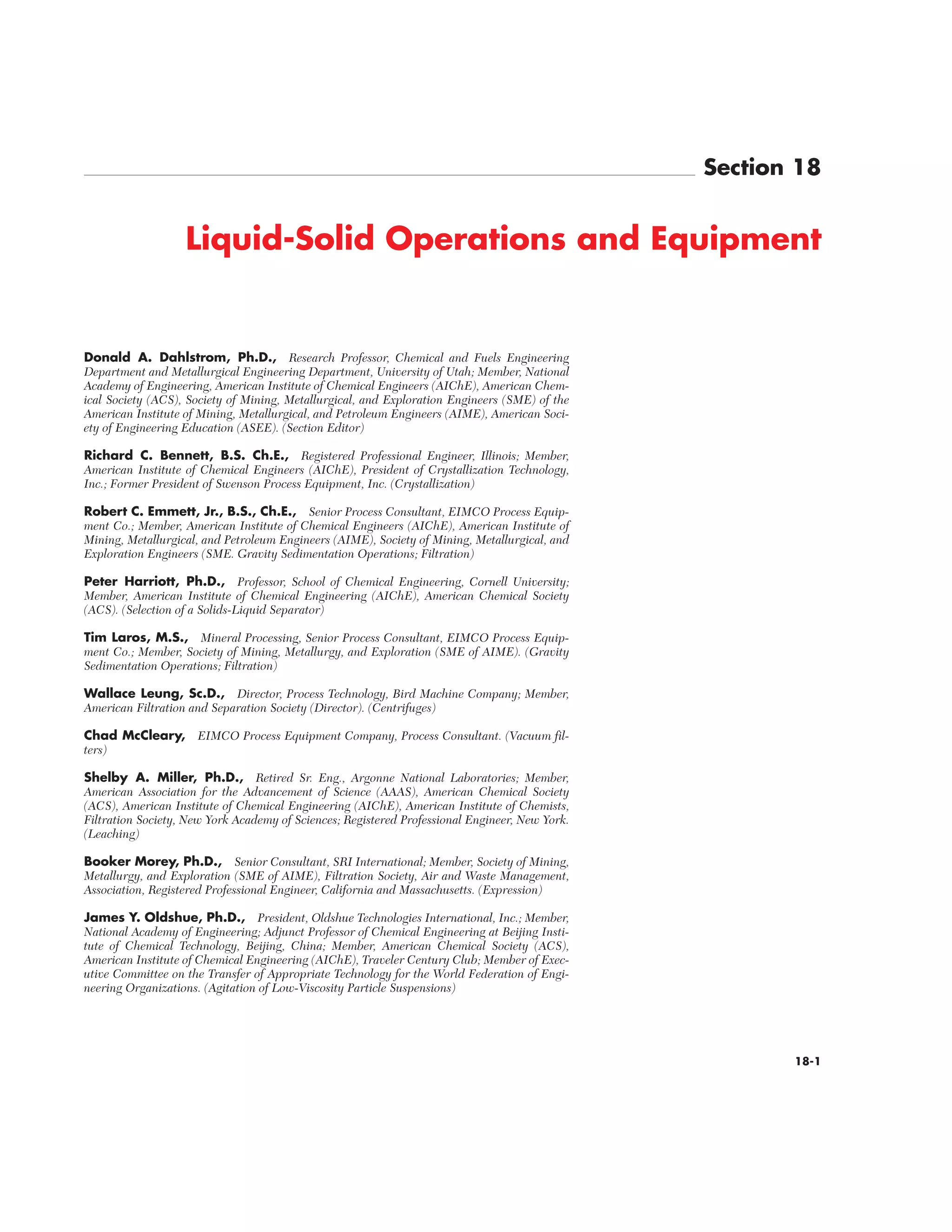 Perry’s Chemical Engineers’ Handbook 7ma Ed Chap 18 | PDF