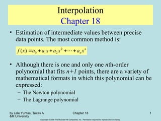 Chap_18.ppt on interpolation basics undersatanding | PPT