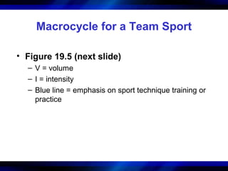 Macrocycle For A Team Sport