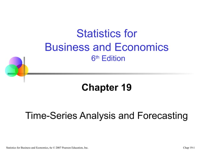 Chap19 Time Series Analysis And Forecasting Ppt Stocks And Bonds