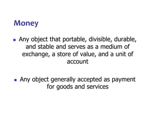 Chap 19 understanding money and banking | PPT