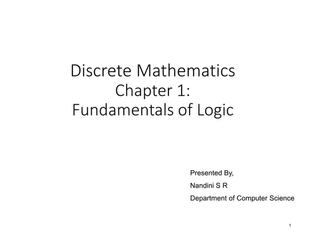 Discrete mathematics Chapter1 presentation.ppt