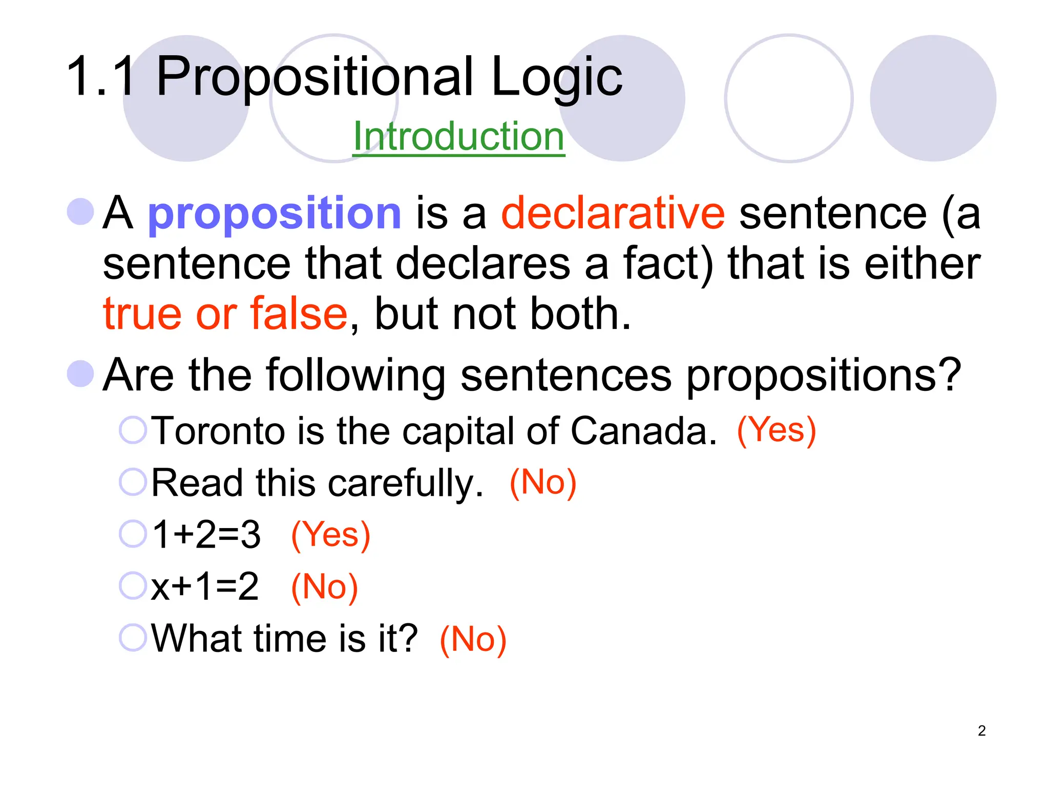 Chapter 1: The Foundations: Logic and Proofs | PPT