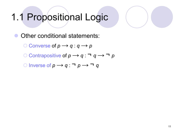 Chapter 1: The Foundations: Logic and Proofs | PPT