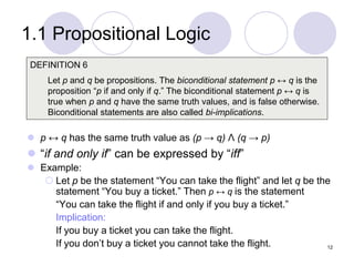Chapter 1: The Foundations: Logic and Proofs | PPT