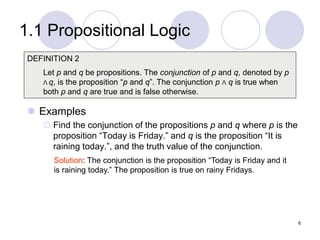 Chapter 1: The Foundations: Logic and Proofs | PPT
