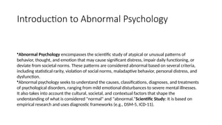 Chap 1 abnormal psychology.pptx intrroduction | PPTX
