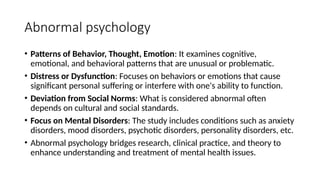 Chap 1 abnormal psychology.pptx intrroduction | PPT
