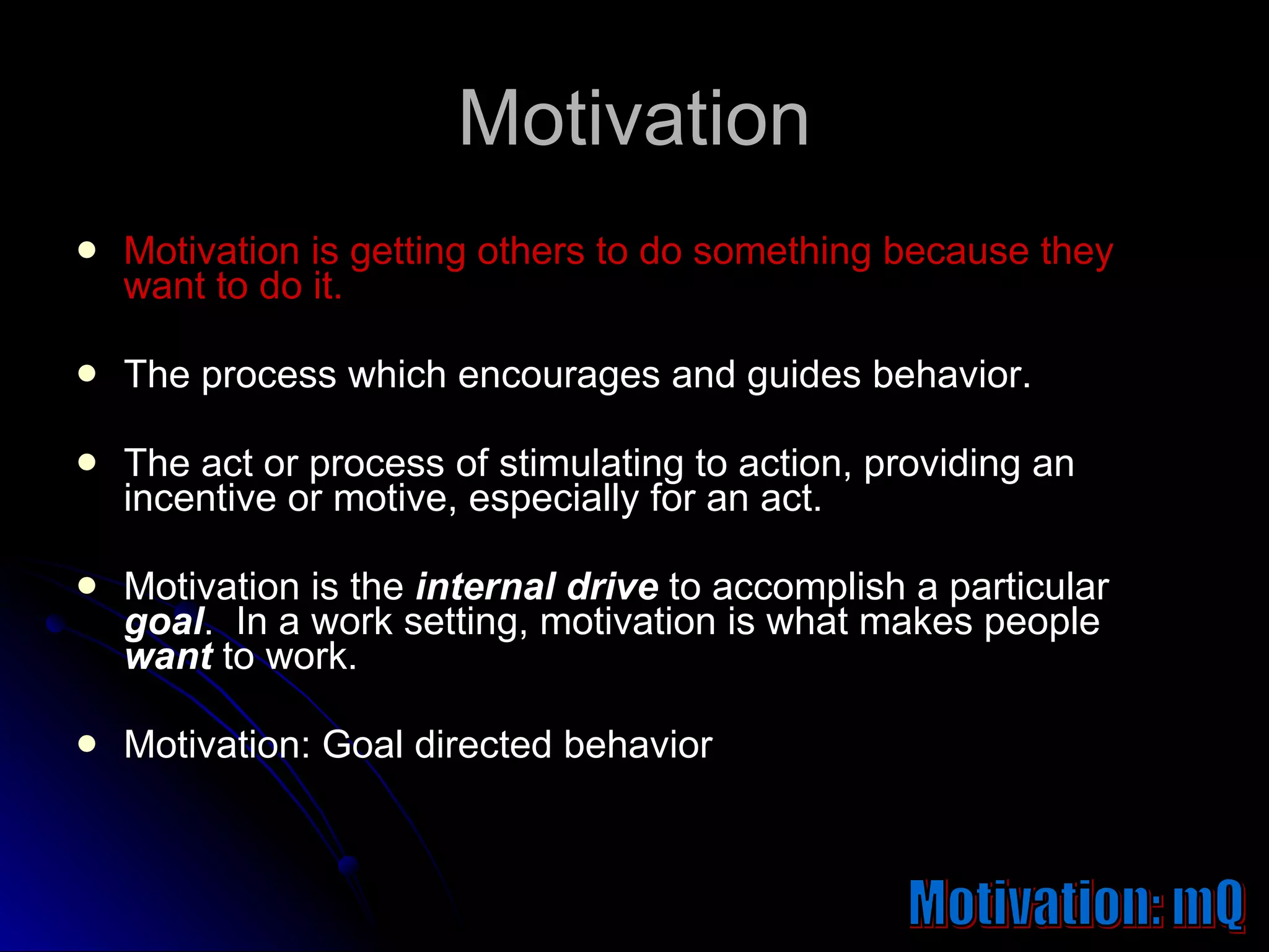 Chap 1 An Introduction To Motivation | PPT