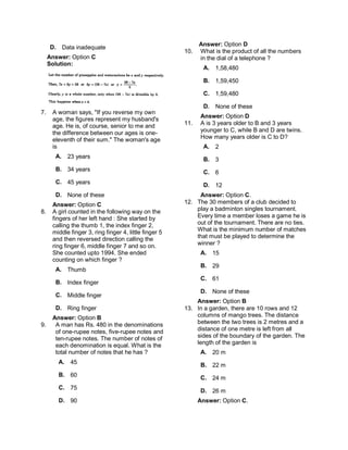 Chap 1 arithmetical reasoning | PDF