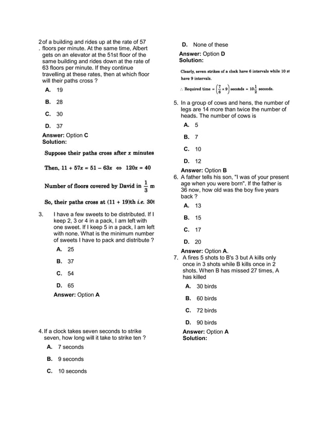 Chap 1 arithmetical reasoning | PDF