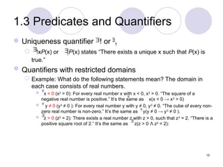Chapter 1 - Discrete Mathematics the foundation of Logic and Proof part ...