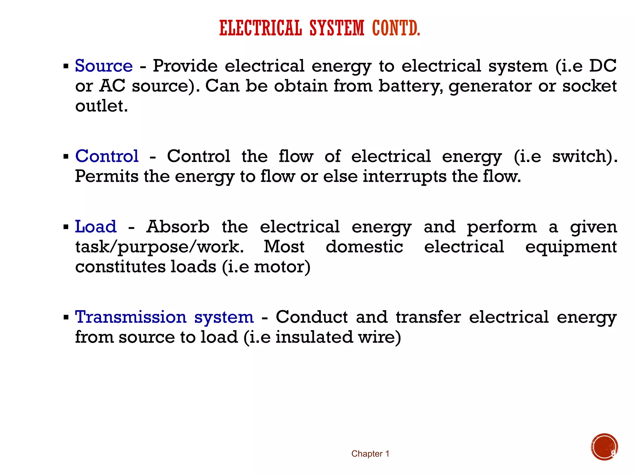 Chapter 1: Introduction to Principles of Electric and Electronics | PDF