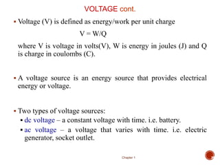 Chapter 1: Introduction to Principles of Electric and Electronics | PDF