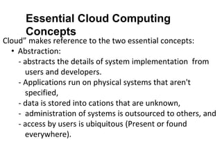 chapter one 1 cloudcomputing .pptx someone | PPTX