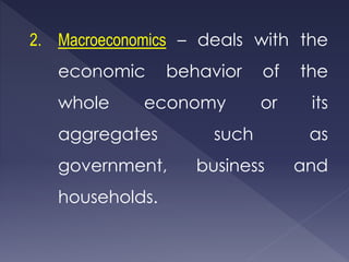 Chap1 economics & the real world | PDF