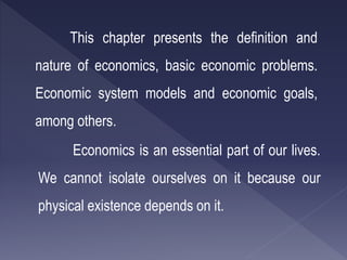 Chap1 economics & the real world | PDF