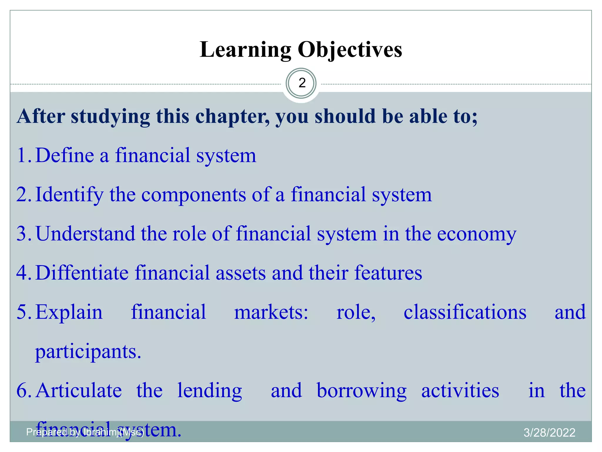 Chap1 financial institution ppt | PPT