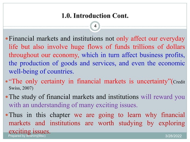 Chap1 financial institution ppt | PPT