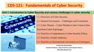Chap 1 Fundamentals of Cyber Security _ Intr to Cyber types.pptx