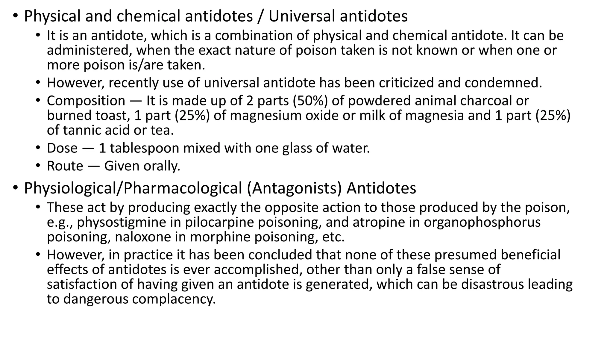Chap 1 General principles involved in the management of poisoning | PPTX