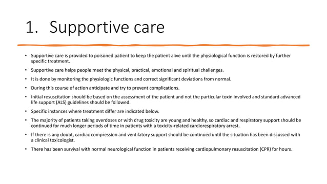 Chap 1 General principles involved in the management of poisoning | PPTX