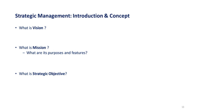 Chap1 Introduction to Strategic Management | PPT