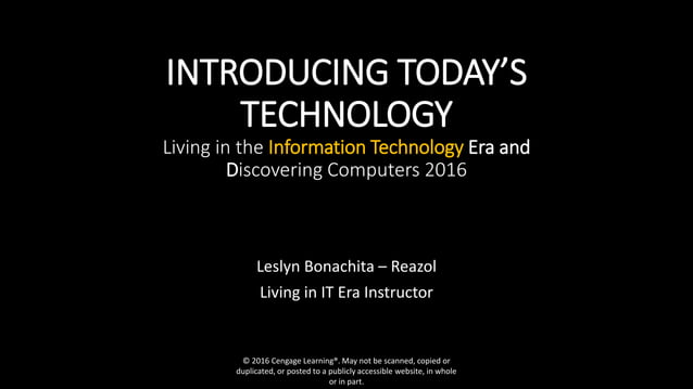Chap1 introducing today's technologies | PPTX | Internet | Computing