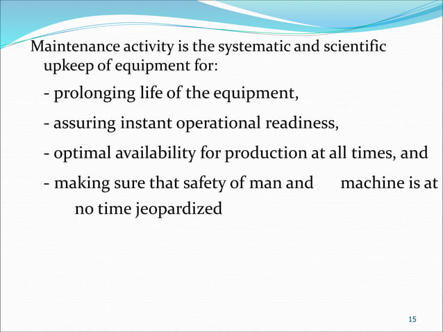 Chap 1 (Introduction to maintenance final.ppt