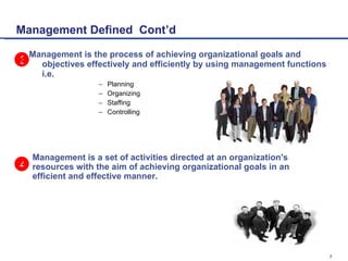 Chap 1 introduction to management | PPT