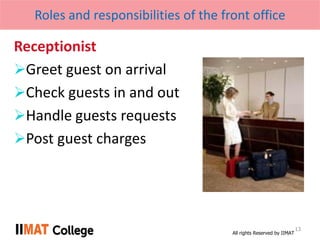 Introduction to Accommodation Operation and Services | PDF