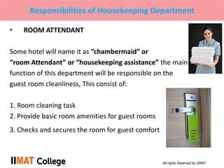 Introduction to Accommodation Operation and Services | PDF