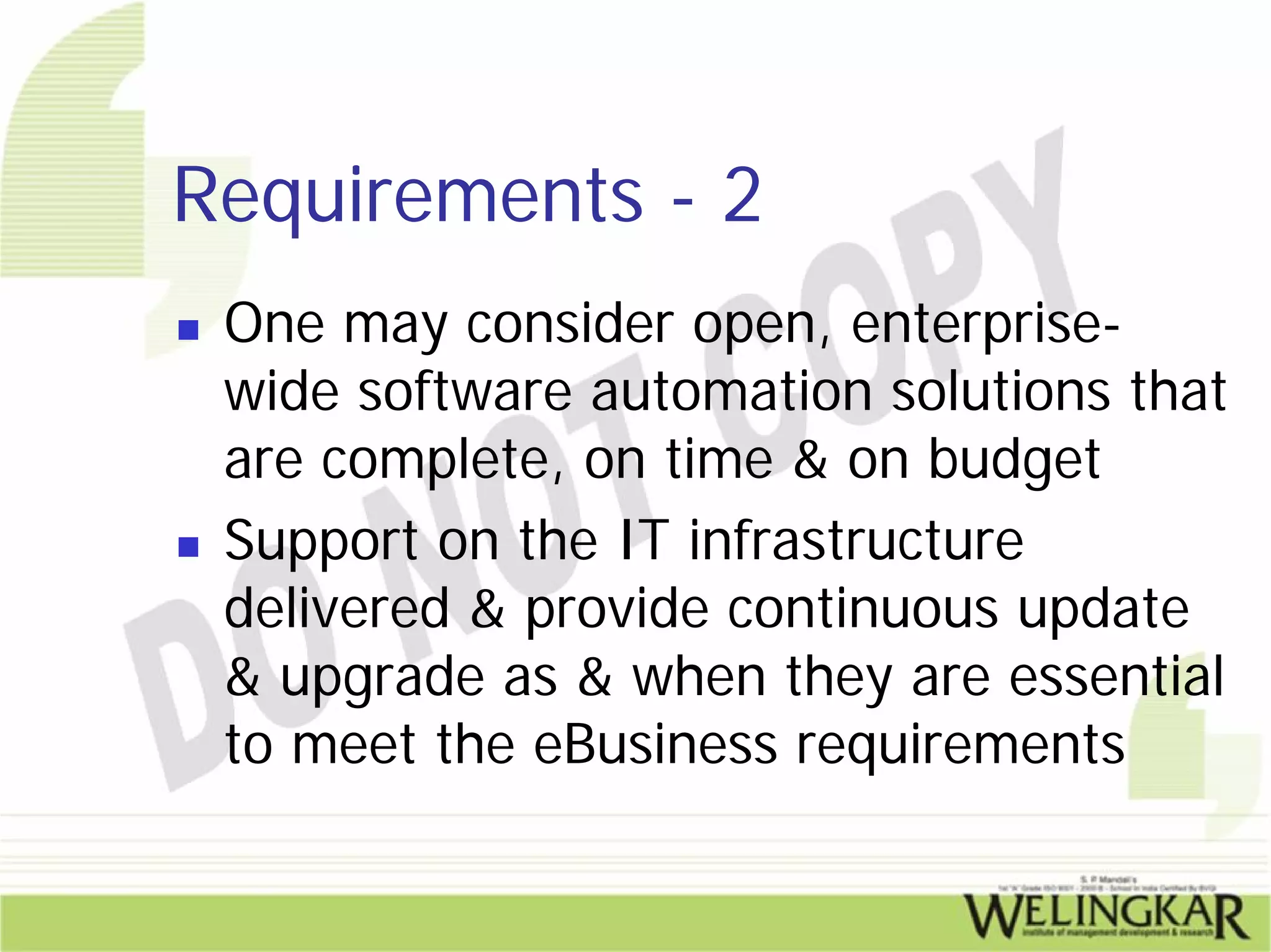 Introduction to eBusiness | PDF | IT and Internet Support | Internet