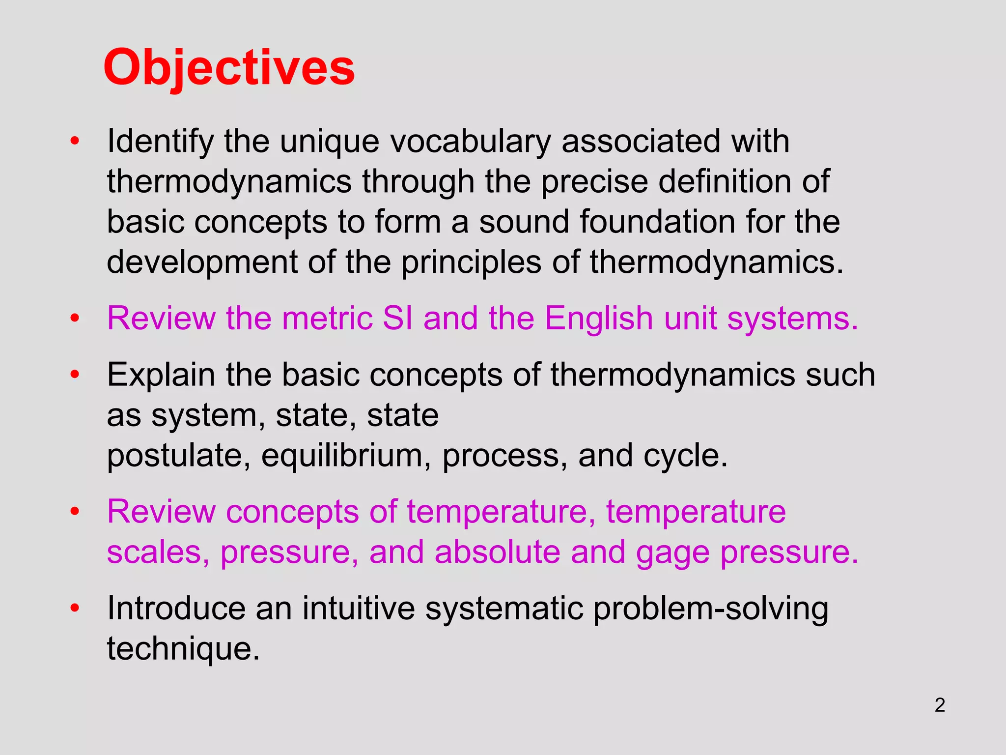 Thermodynamics Chapter 1 (Introduction) | PPT