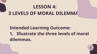 Chap1 Lesson 3&4: Moral Dilemmas and Its level.pptx