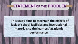 CHAPTER 1 LACK OF SCHOOL FACILITIES INTRODUCTION.ppt