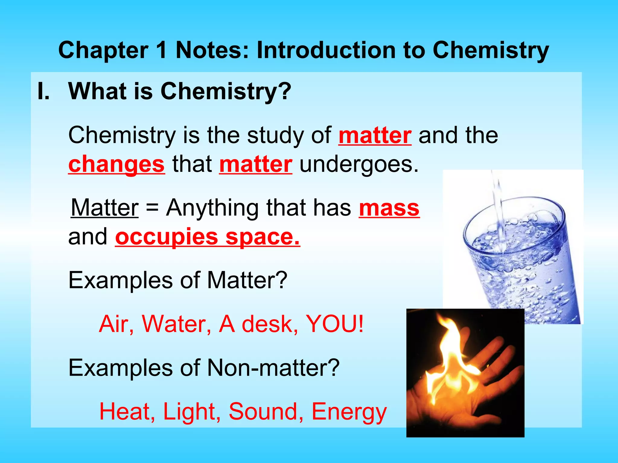 Chapter 1 - Introduction to Chemistry | PPT