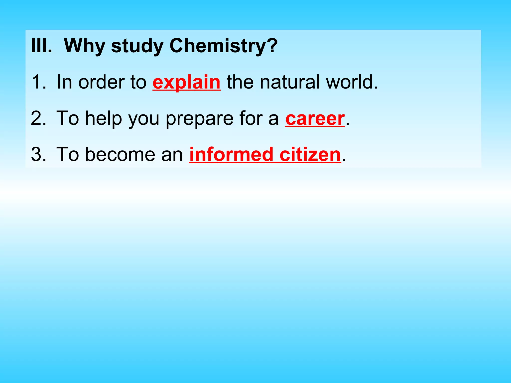 Chapter 1 - Introduction to Chemistry | PPT