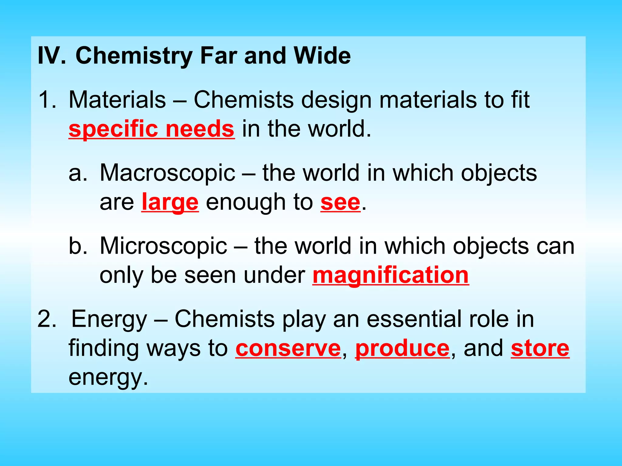 Chapter 1 - Introduction to Chemistry | PPT