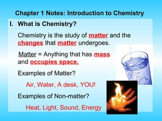 Chapter 1 - Introduction to Chemistry | PPT