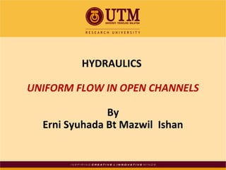 Chap1 open channel flow | PPT | Physics | Science