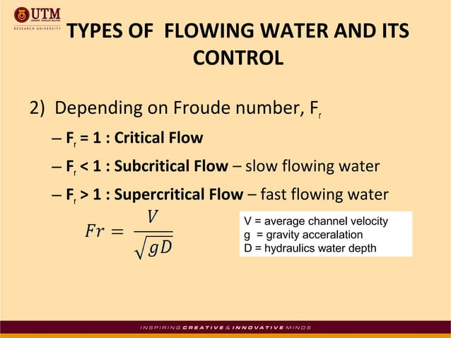 Chap1 open channel flow | PPT | Physics | Science