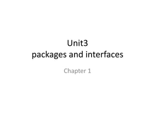 Chap1 packages | PPTX