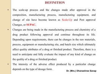 Chap 1_ SUPAC mpharm quality assurance semester 2 | PPT